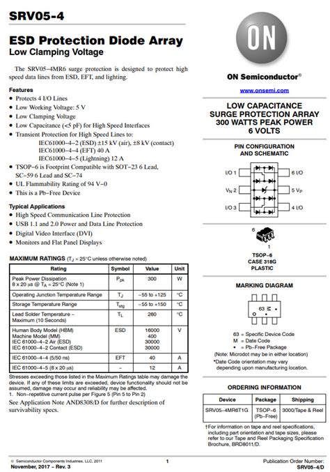 SRV05 4 ESD Protection Diode Array Low Clamping Voltage ขาย Arduino อปกรณฯ ESR meter 18650