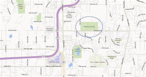 Mapa De Senderos Del Parque Wildwood Washington Parque Washington