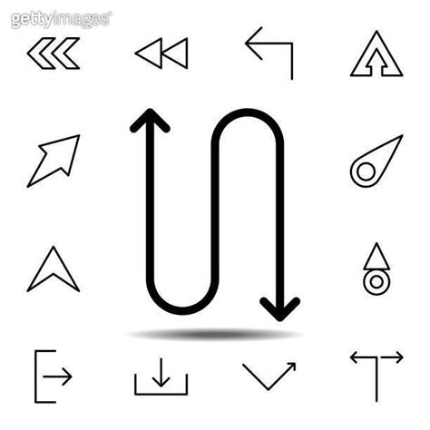 arrow icon simple thin line outline vector element of arrow icons set