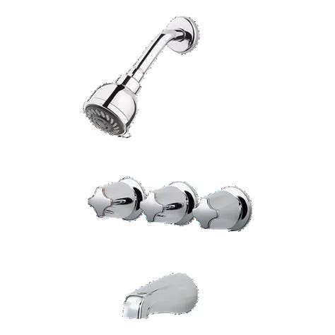 Polished Chrome Pfister G01 9110 3 Handle Tub And Shower Trim Kit