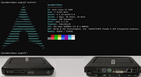 Arch Linux 32bit On Wyse Cx0 1ghz Pentium4 Cant Think Of A Use For It Any Ideas R