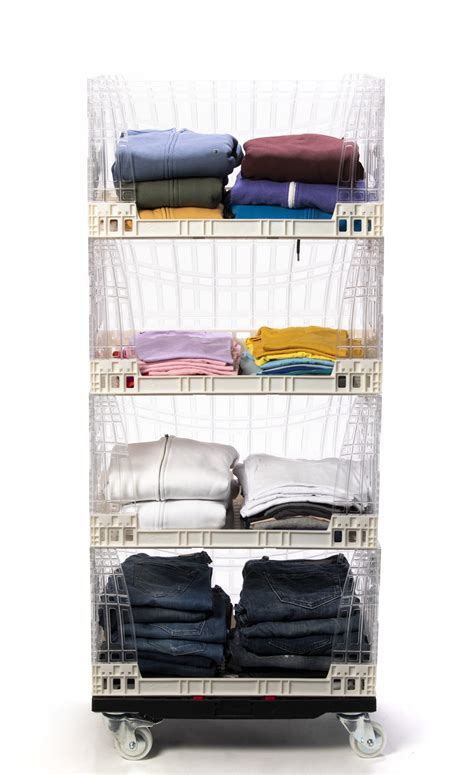 Reusable Plastic Crystal Clear Crate Display Tosca Uk