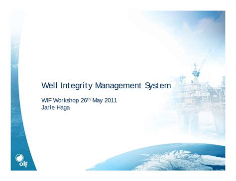 Pdf Well Integrity Management System Norsk Olje Og Gass€¦ · Well Integrity Management System
