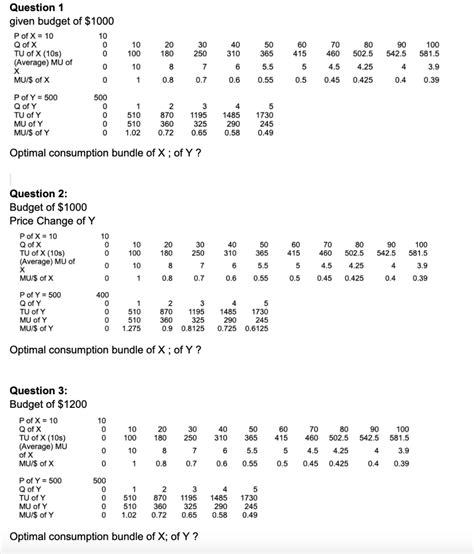 Solved For Each Question Find The Number For Both X And Y Chegg Com