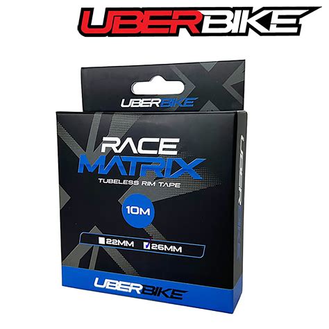 Uberbike Race Matrix 10m Rim Tape 22mm 26mm 30mm 35mm Width Options