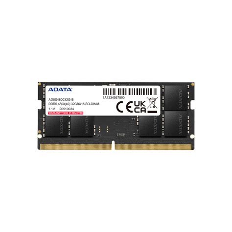 Ram Adata Sodimm 32gb Ddr5 4800 Mhz 1 1v Cl40 Computer Center
