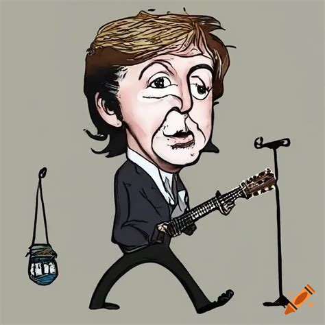 Cartoon Of Paul Mccartney