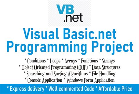 Do Your Visual Basic Project And Assignment By Sajjadmit Fiverr