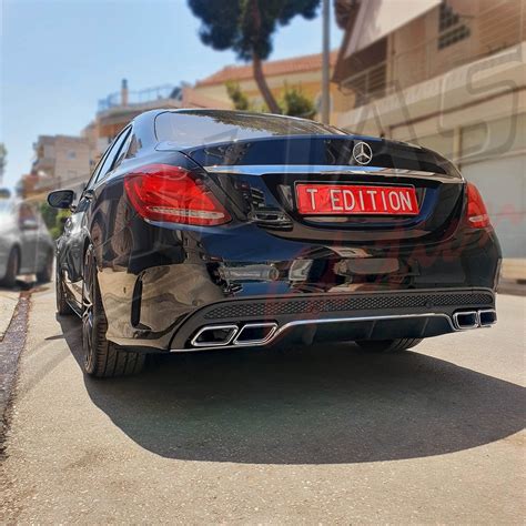 Mercedes C Class W205 14 18 Rear Bumper Type C63 Amg
