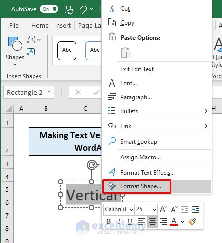 How To Make Text Vertical In Excel Easy Ways ExcelDemy
