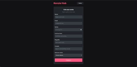 Github Gabriel Malafaiareactjs 30 Typescript Kenzie Hub Aplicação Feita Para