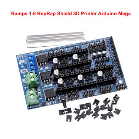 Ramps 16 Reprap Shield 3d Printer Arduino Mega Hd Electronics
