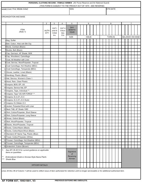 Af Form 1175 Printable Form 2025