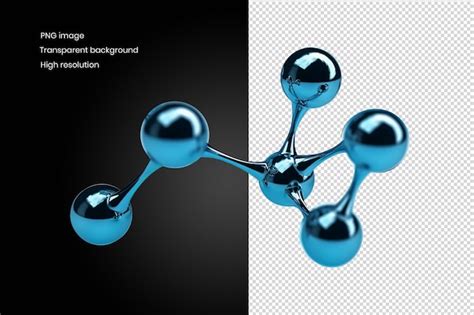 Premium Psd 3d Render Of Molecule Structure