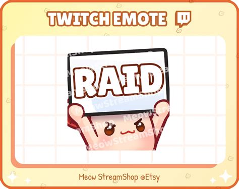 Twitch Emote Cute Mushroom Raid Angry Mad Emote Kawaii Etsy