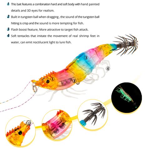 Luminous Egi Squid Jigs Effective Sea Fishing Lures