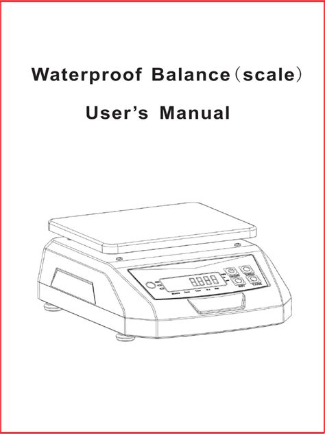 Pwt Water Proof Scale Manual Pdf