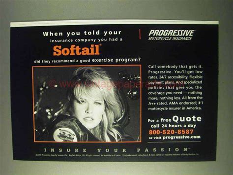 Progressive Motorcycle Insurance Ad Softail