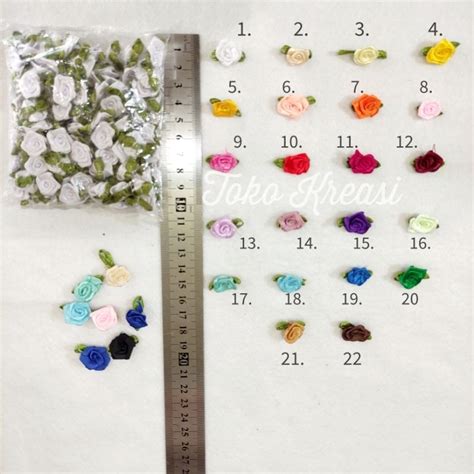 Jual Per Bungkus Isi 10 Pcs Bunga Kucai Bunga Pita Bunga Rose