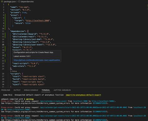 Reactjs Proxy Error React Econnreset And Econnrefused Fix Irzu