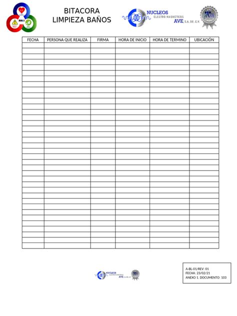 103 Bitacora Baños Pdf