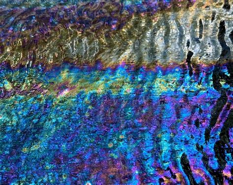 Vintage Iridized Ripple Stained Glass Sheet 10”x14” Etsy