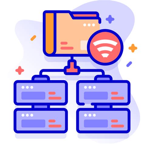 Data Server Special Ungravity Lineal Color Icon