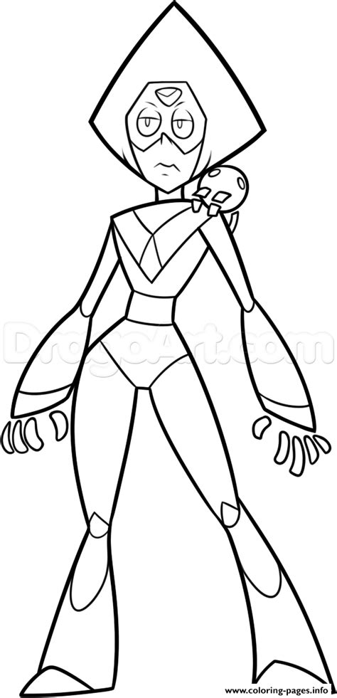 Peridot Steven Universe Characters Coloring Page Printable