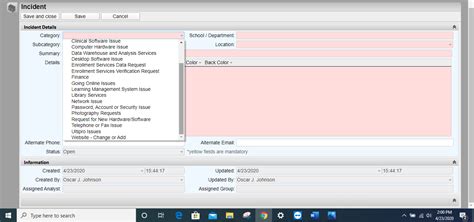 Service Desk Ticket Creation Information Technology Services Atsu