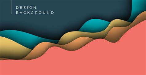 Multi Layers Soft Colorful Texture 3d Papercut Layers In Gradient Vector Banner Abstract Paper