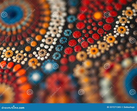 Intricate Aboriginal Symbol Pattern In A Hyperrealistic Digital Artwork Royalty Free Stock