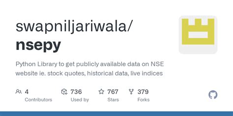 Github Swapniljariwala Nsepy Python Library To Get Publicly Available Data On Nse Website Ie