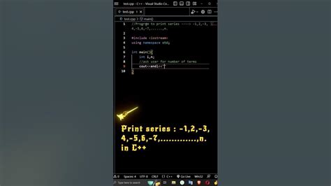 Print Series 1 2 34 56 7n In C Shorts Programming