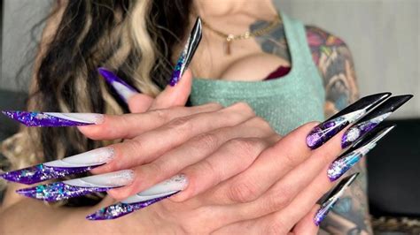 New Long Nails New Shape And New Length Gothic Almond Tapping And