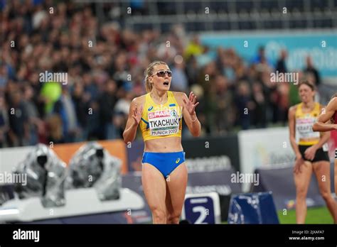 Viktoriya Tkachuk Participating In The 400 Meters Hurdles Of The