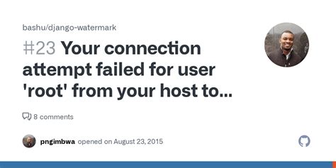 Your Connection Attempt Failed For User Root From Your Host To Server At Localhost3306 Cant