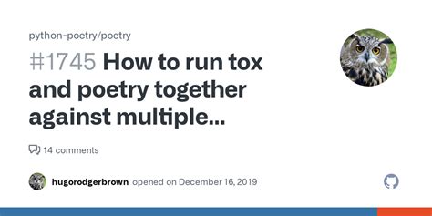 How To Run Tox And Poetry Together Against Multiple Dependency Versions