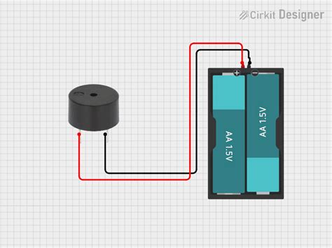 Battery Powered Buzzer Circuit How To Guide And Editable Circuit Cirkit Designer