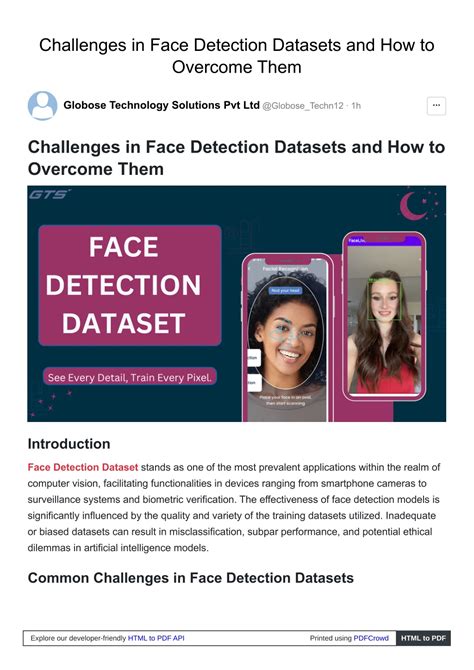 Ppt Challenges In Face Detection Datasets And How To Overcome Them