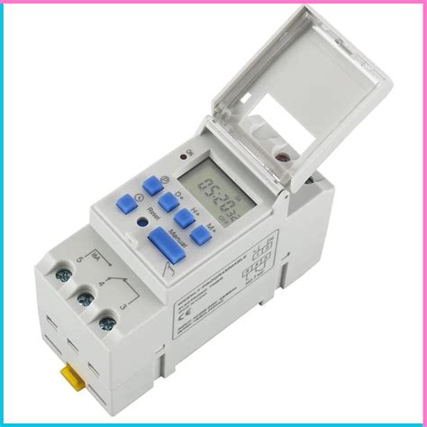 Cod Cepat Mcb Timer Programmable Switch Relay Otomatis Digital Lampu Pompa Air 16a 220v 2000w