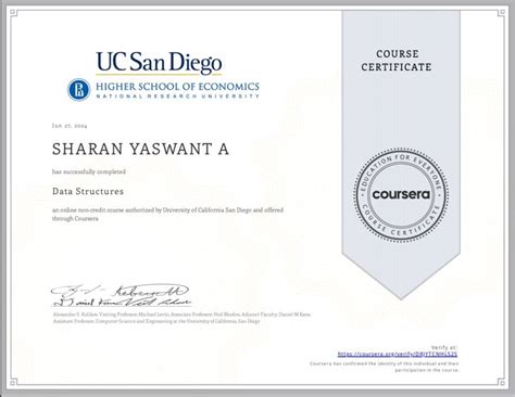 sharan yaswant a on linkedin datastructures coursera techeducation