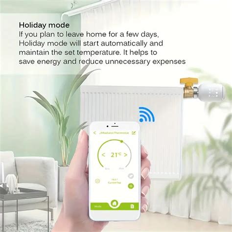 Tuya Zigbee Trv 스마트 라디에이터 밸브 온도 조절기 원격 제어 프로그래밍 가능한 스마트 온도 컨 Temu