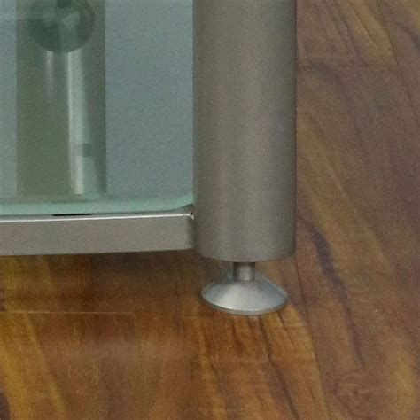 Vti Hgr Series 6 Shelf Audio Rack Silver Frame Frosted Glass Hgr406sf