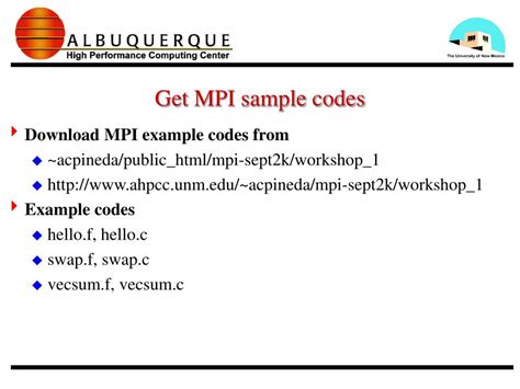 Ppt Mpi Workshop I Powerpoint Presentation Free Download Id5196517