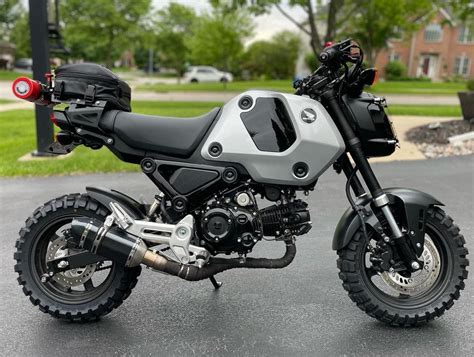 Black And Silver Honda Grom Custom Motorcycle