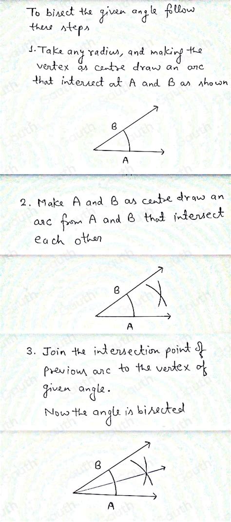 Solved Bisect The Given Angles Using A Straight Edge And Compass C Math