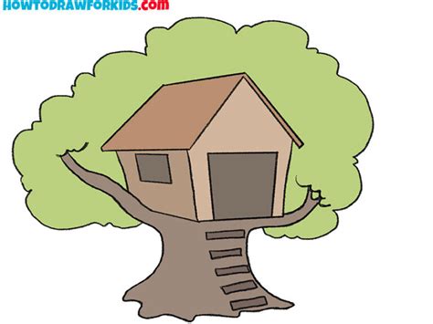 How To Draw A Tree House Art Hub At Erin Patteson Blog