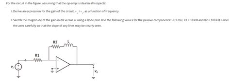 Solved For The Circuit In The Figure Assuming That The Chegg