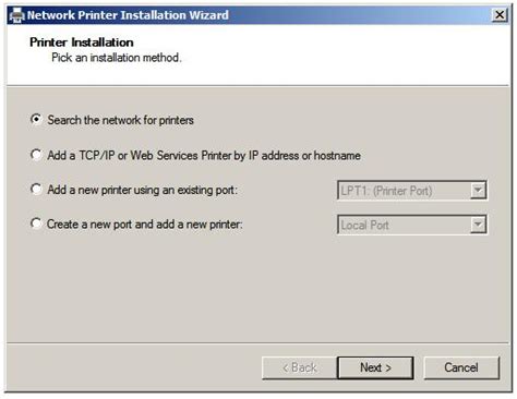 setting up a windows server 2008 print server techotopia