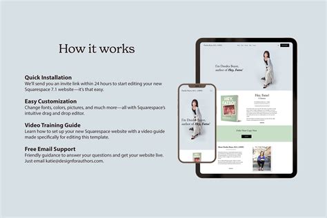 squarespace author website template squarespace 7 1 website template